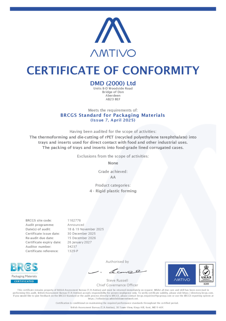 DMD | BRC Certification UK